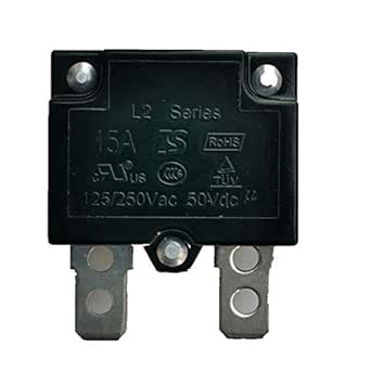 2Pcs 15A 125/250Vac 50Vdc Thermal Switch Circuit Breaker Current ...