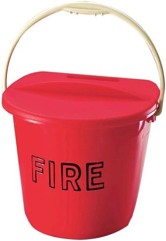 Plastic Fire Bucket & Lid : Amazon.co.uk: DIY & Tools