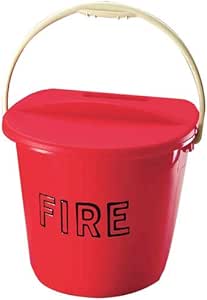 Plastic Fire Bucket & Lid : Amazon.co.uk: DIY & Tools