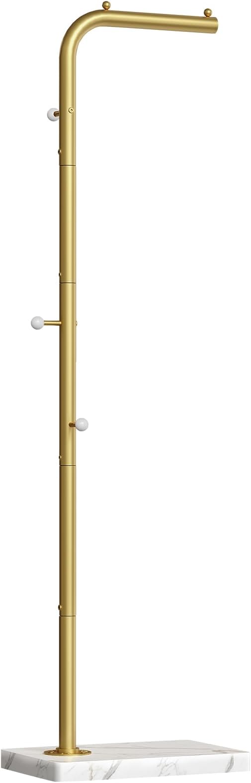 Amazon.com: YATINEY L Shaped Glod Coat Rack, Metal Coat Tree, Modern ...