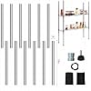 Amazon.com: Thyle Set of 4 Wire Shelving Poles Heavy Duty Chrome Wire ...