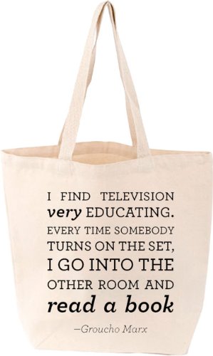 Groucho Marx Tote Bag: LoveLit Tote Bag: Amazon.co.uk: Gibbs M. Smith ...