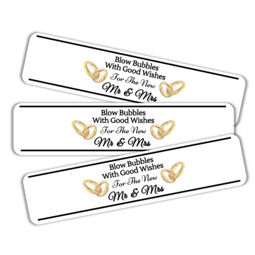 Amazon.com: 40 White wedding bubble labels, stickers, tags wedding ...