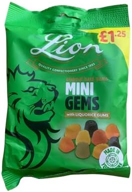 Lion Mini Gems 130g (Pack of 4) – Traditional Fruit Flavour Chewy ...