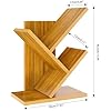 Amazon.com: YMYNY 2 Tier Tree Bookshelf, Small Bookcase, Modern Wood ...