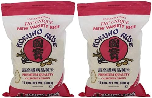 Amazon.com : Kokuho Rose Rice, 15-Pound (Pack of 2) : Grocery & Gourmet ...