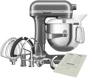 KitchenAid 6.6L Bowl Lift Artisan Mixer Medallion Silver (5KSM70SHXBMS ...
