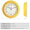 Amazon.com: Topkey Silent Wall Clock Kitchen 9 Inch Retro Non-Ticking ...