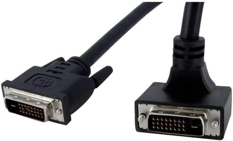 StarTech.com DVIDDMMTA6 Upward Angled Dual Link DVI-D Monitor Cable, M ...