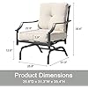 Amazon.com : PatioFestival Rocking Patio Chairs Outdoor Metal Furniture ...
