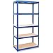 Pack of 3 Extra Deep STORALEX® Garage Racking Units - Blue 600mm Deep ...