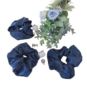 Amazon.com : SereLune 100% Mulberry Silk Scrunchies, Elastic Hair Ties ...