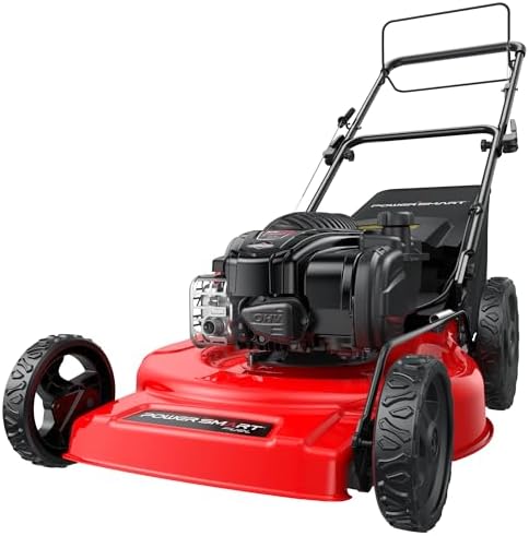Amazon.com : PowerSmart 21-Inch Self-Propelled Lawn Mower - 140cc B&S ...
