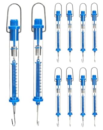 Amazon.com: QWORK Spring Scale, 10 Pack 10N Transparent Spring Balance ...