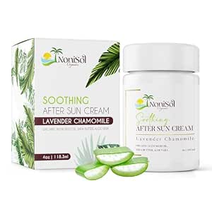 Amazon.com : NoniSol Organics After Sun Cream - 4oz Sunburn Cream with ...
