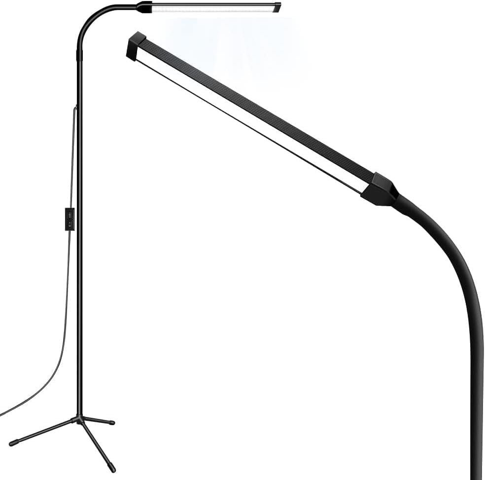 LED Floor Lamp, 18W Super Bright Floor Lamp for Living Room, Adjustable ...