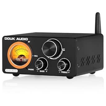 Douk Audio ST-01 200W Bluetooth Amplifier, 2 Channel Vacuum Tube Power ...