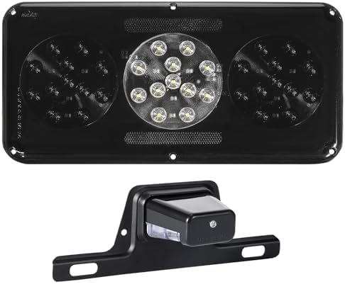 Amazon.com: Partsam Rectangle LED Triple Tail Lights 36LEDs Trailer RV ...