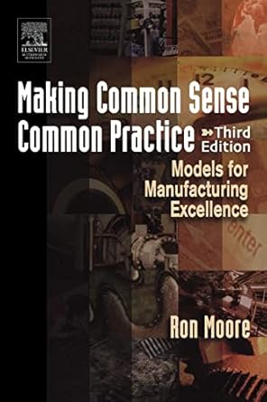 Making Common Sense Common Practice: Models for Manufacturing ...