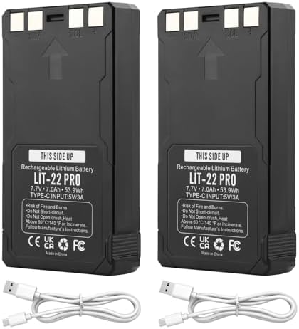 Amazon.com: LIT-22 Replacement Battery, 7000mAh Rechargeable Lithium ...