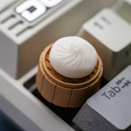 Amazon.com: Steamed Bun Keycap, Handmade Unique Resin Keycap for Custom ...