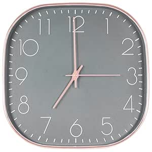 Buy TEKCOOL Plastic Analogue Wall Clock 12" Silent Quartz Decorative ...