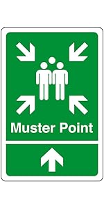 Muster point sign - safety sign - business signs, carpark safety signs ...