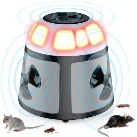 Mouse Repellent Ultrasonic Mouse Repellent 360° Mouse Deterrent ...