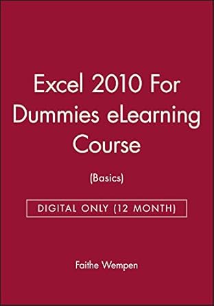 Excel 2010 For Dummies eLearning Course (Basics) - Digital Only (12 ...