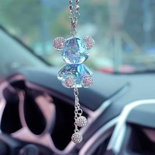 Amazon.com: YOYLMAL Bling Diamond Car Hanging Accessories for Women and Girls, Cute Crystal Bear ...