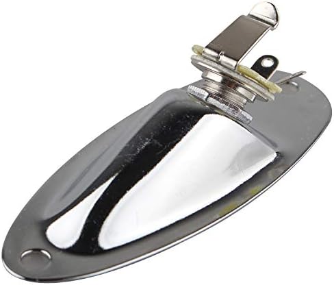 Futheda Chrome Boat Style Electric Guitar Jack Plate Socket Pickup ...