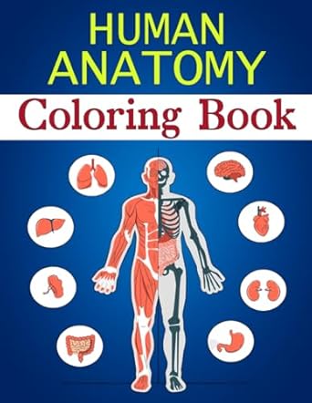 Human Anatomy Coloring Book: Fun Pictures Teach Boys & Girls Brain ...