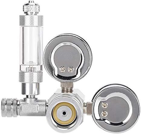 Fockety CO2 Regulator Aquarium Dual Gauge Display Accurate Injection ...