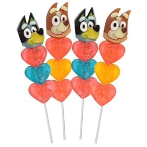 Amazon.com : Easter Bluey Gummy Skewers, Character and Heart Gummies ...