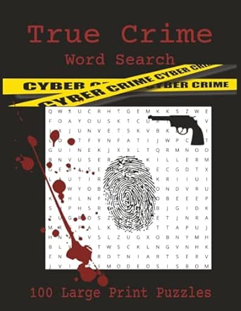 True Crime Word Search Puzzle Book: Word Searches With Large Print ...