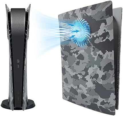 Mcbazel PS5 Faceplate Digital Edition with Cooling Vents, Replacement ...