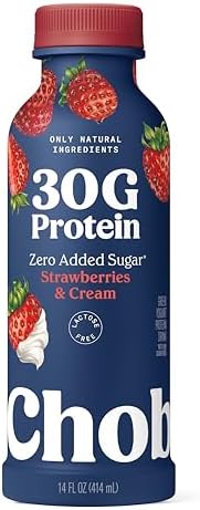 Amazon.com: Chobani® 30g Protein Drink Strawberries & Cream 14 fl oz ...