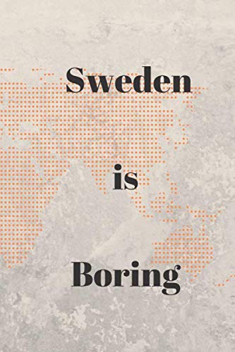Amazon.co.jp: Sweden is boring notebook funny prank gift notepad diary ...