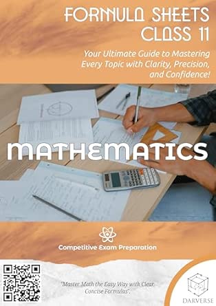 Amazon.in: Buy DARVERSE Class 11 Math Formula Sheets Comprehensive ...