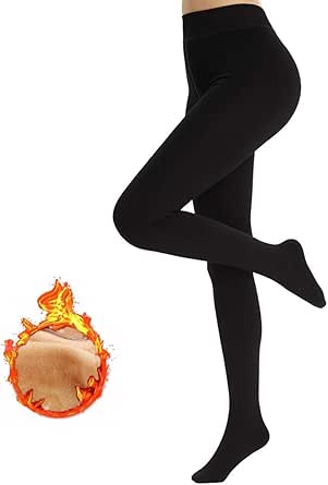 ZKGYUS 1 Pièce Collant Thermiques Femme Effet Transparent, Jambes Faux ...
