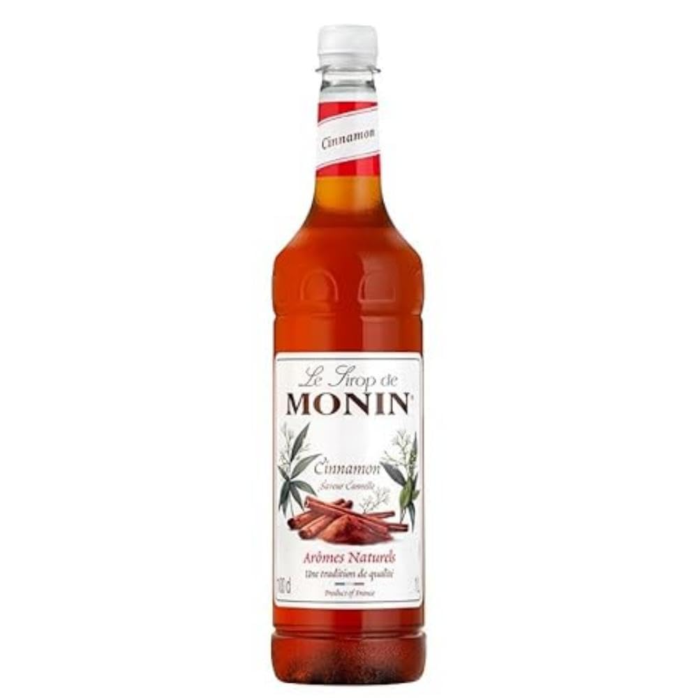 MONIN Premium Cinnamon Syrup 1L for Coffee and Cocktails. Vegan ...
