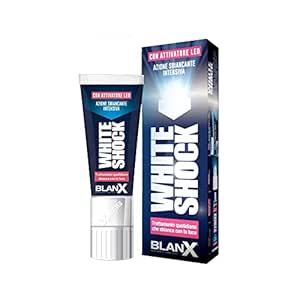 Amazon.com : Blanx White Shock & Protect Toothpaste 50ml with Led ...