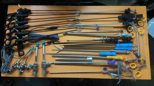 Laparoscopic Grasper Dissector Reusable Fan Retractor Instruments Set ...