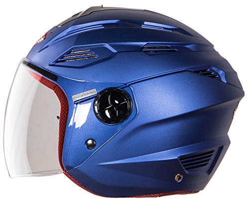 Steelbird SBA-6 7Wings Ela Open Face Helmet for Girls in Glossy Finish ...