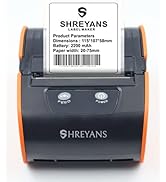 SHREYANS 58mm Mini Inkless Label Maker (2 in 1) - Thermal Barcode ...
