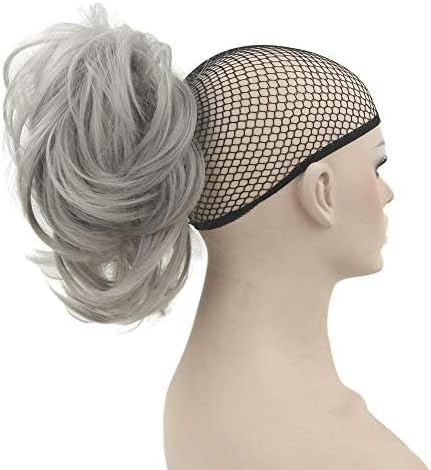 Amazon.com : IMISSU Curly Flexible Claw Ponytail Hairpieces Synthetic ...