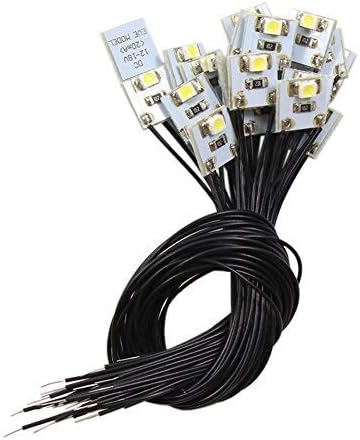 Amazon.com: Evemodel DD00W 20pcs Pre Wired Bright White SMD 3528 Led ...