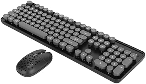 Wireless Keyboard and Mouse, 2.4G Retro Punk Mechanical Keyboard and ...