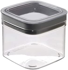 CURVER Dry Cube Square Jar - 0.8Lt - 12X12X10H Clear/Grey : Amazon.co ...