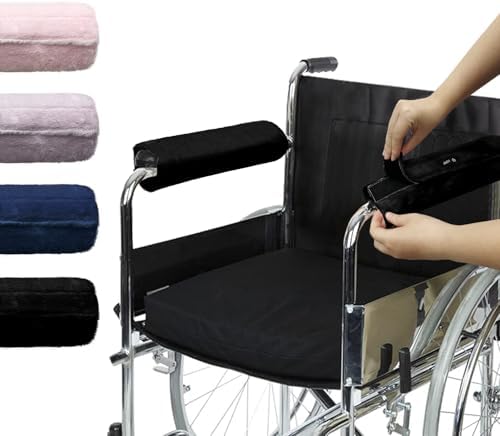 SPRING SEAON Wheelchair Armrest Covers 2 Pack Soft Memory Foam ...